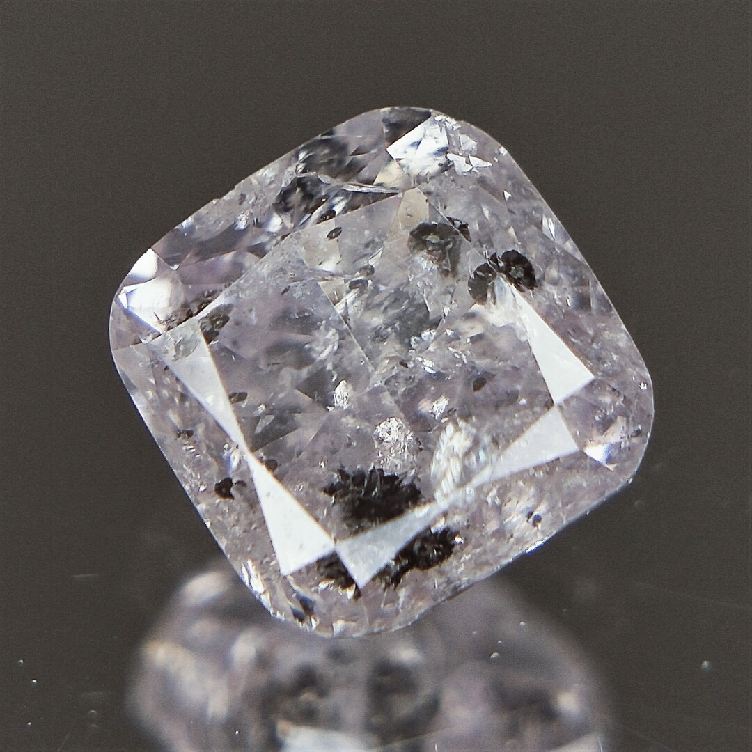 1.00CTS , Faint Pink Diamond , Cushion Brilliant Cut, Solitaire Diamond ...