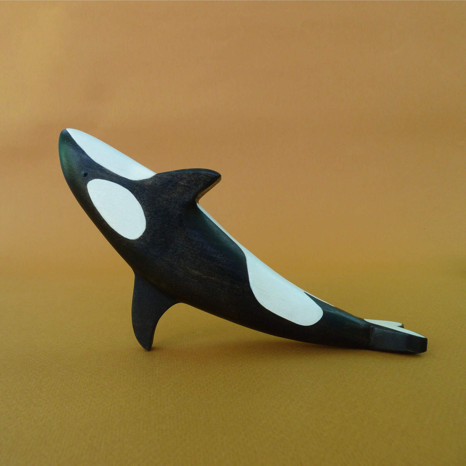 Wooden orca figurine Wood killer whale toy Wooden creatures | Etsy