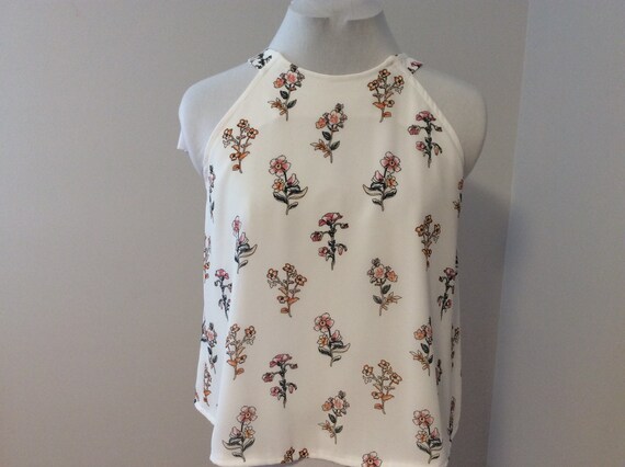 Romantic Flowy Halter Neck Top | Etsy