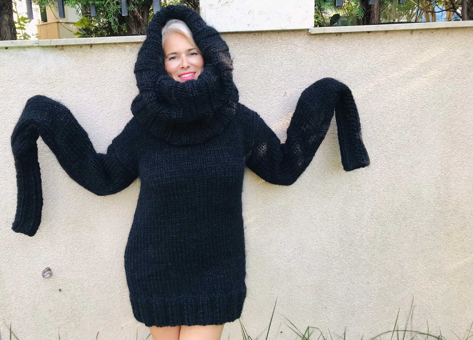 Chunky Mohair Turtleneck Sweater: Thick Wool, Double Cuffs, Custom ...
