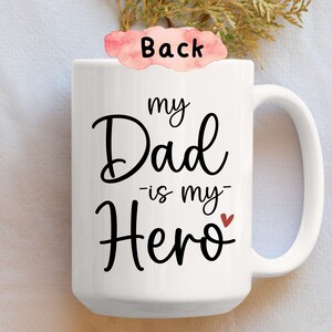 My Dad is My Hero Mug, First Fathers Day Gift, New Dad Mug ...