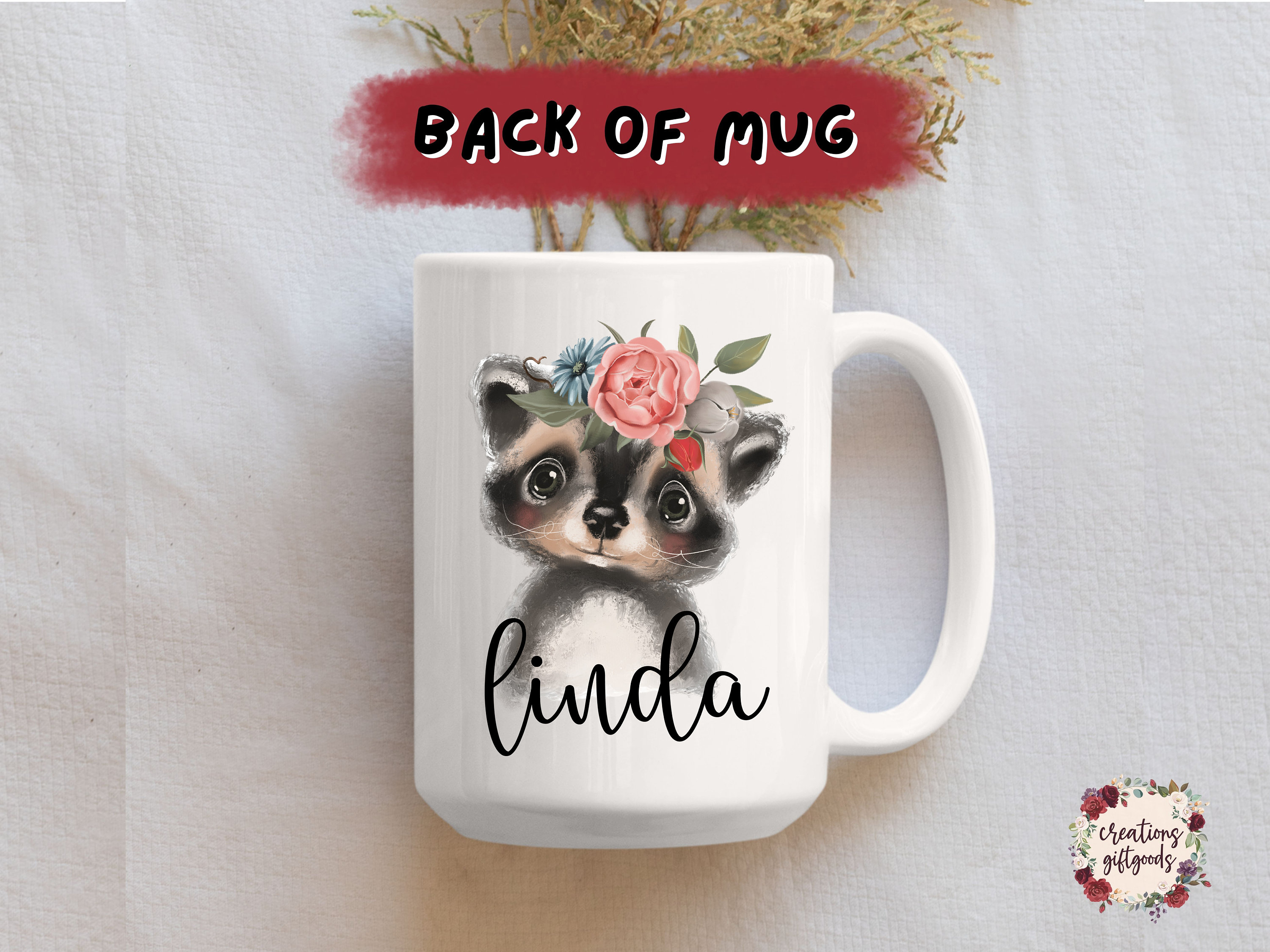 Raccoon Mug Raccoon Gifts for Raccoon Lovers Personalized | Etsy