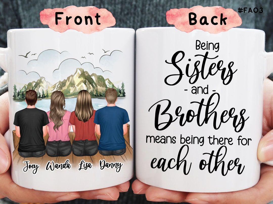 Personalized Siblings Coffee Mug Life is Better With Siblings Sister ...