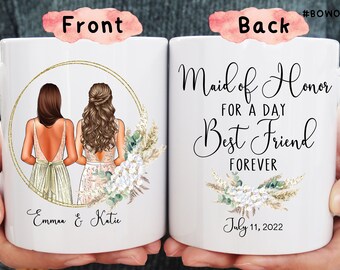 Best Friend Bridesmaid Proposal Mug, Best Friend Bridesmaid Proposal ...