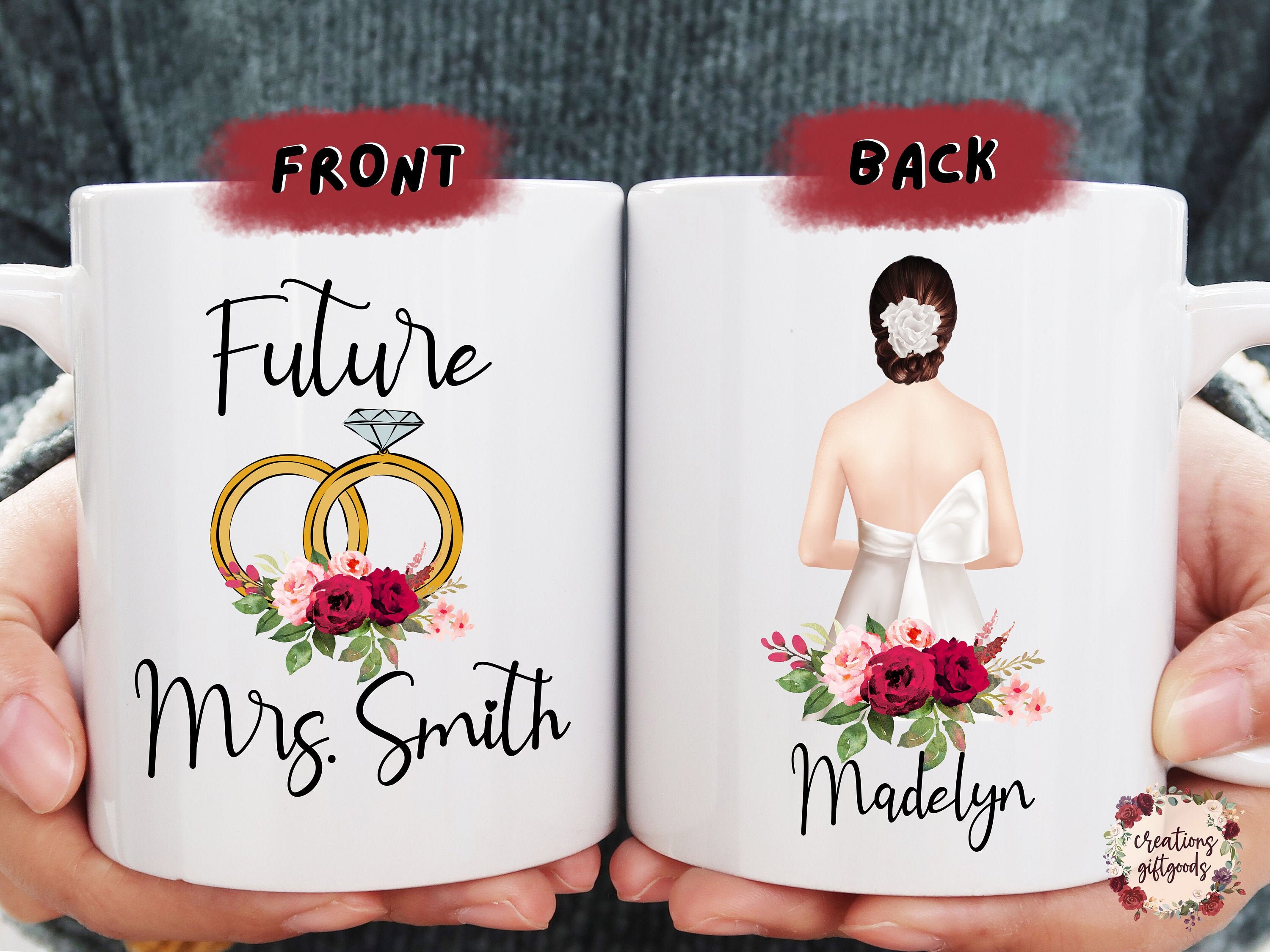 Wedding Mug Engaged Gift Engagement Gift Bridal Shower | Etsy