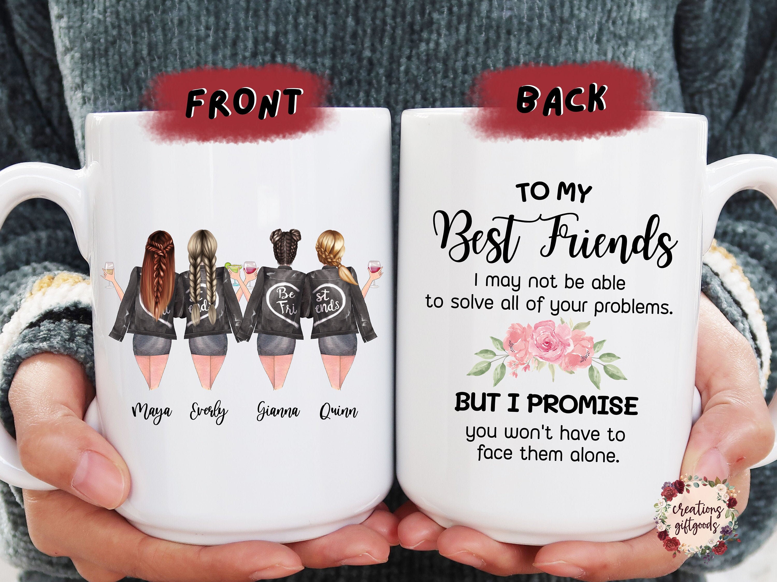 To My Best Friend Custom Best Friend Mug Personalized Best | Etsy