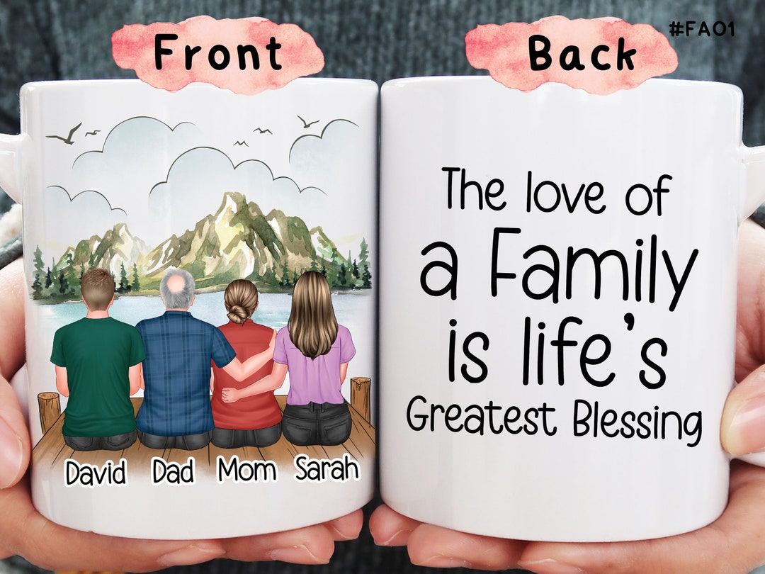 Personalized FAMILY Coffee Mug,sibling Coffee Mug,mothers Day Gift From ...