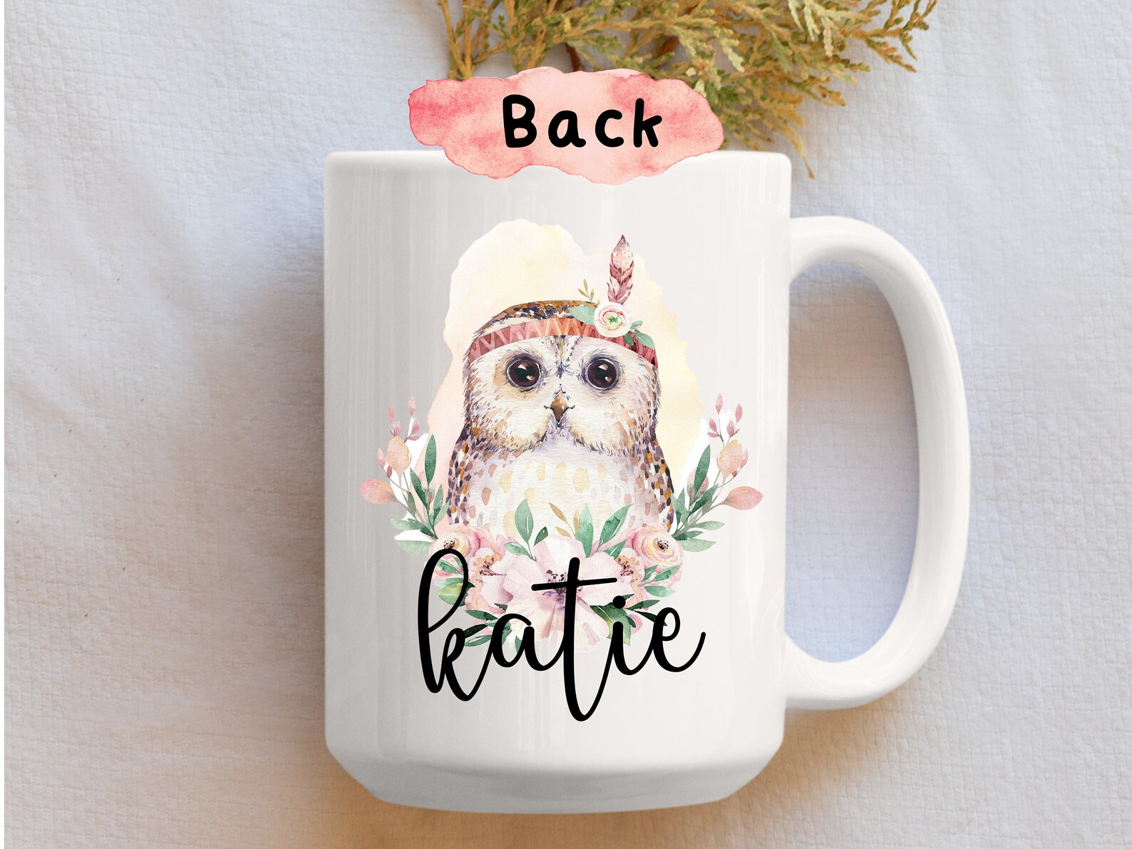 Owl Mug Ceramic Owl Coffee Cup for Women Personalized Owl - Etsy