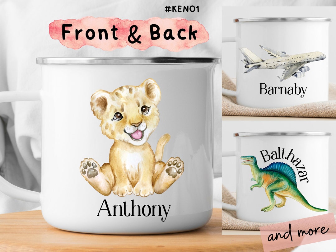 Personalized Mug for Kids, Hot Chocolate or Coffee Mug for Boys, Kids ...