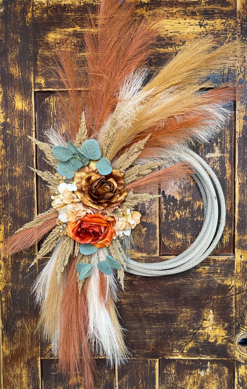 Lasso Wreath Lasso Cowboy Decor Lariat Wreath Western - Etsy