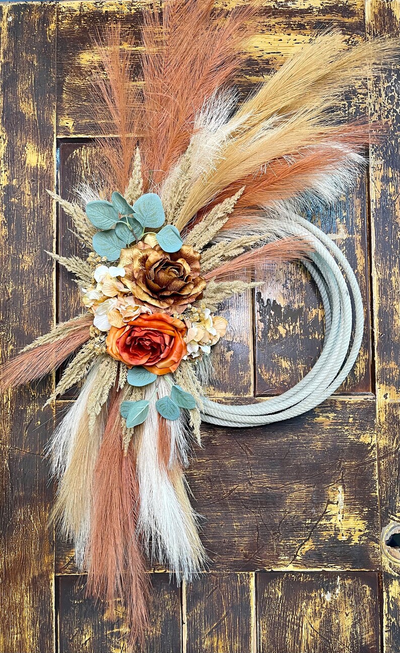 Lasso Wreath Lasso Cowboy Decor Lariat Wreath Western - Etsy