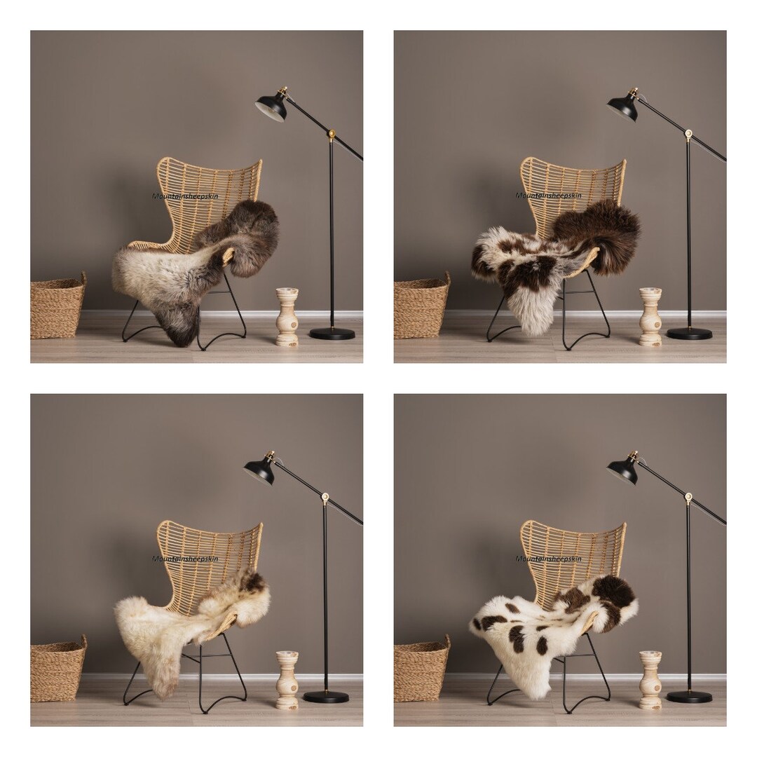 Original, Natural GIANT Rug Colors Genuine Natural Sheepskin Rugs ...