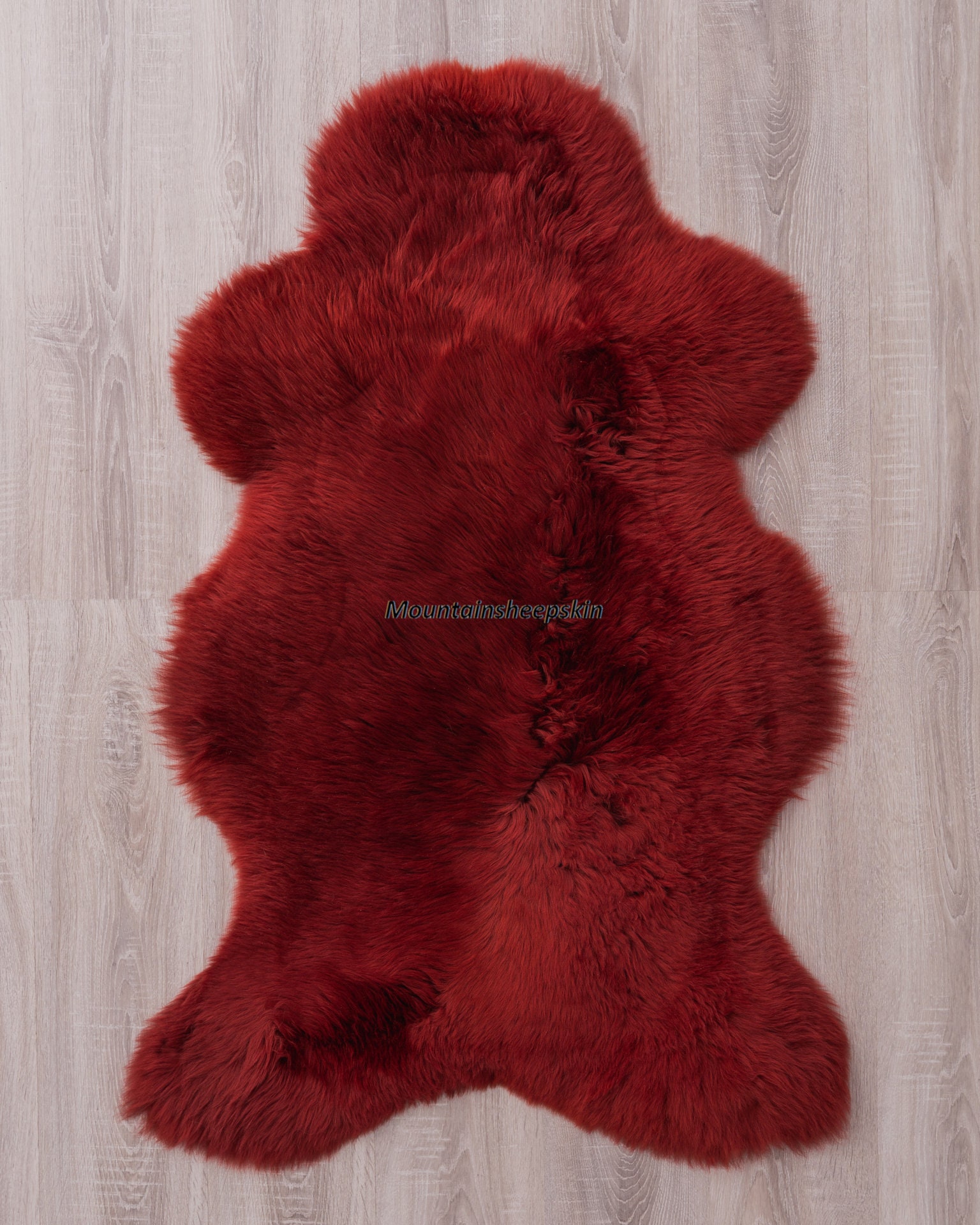 Burgundy / Red Dyed Sheepskin Rug Rugs Amazing Sheepskin Sheep - Etsy
