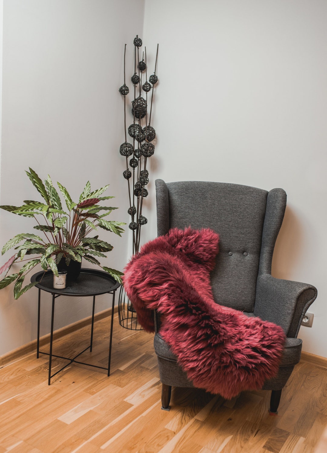 Burgundy / Red Dyed Sheepskin Rug Rugs Amazing Sheepskin Sheep Skin ...