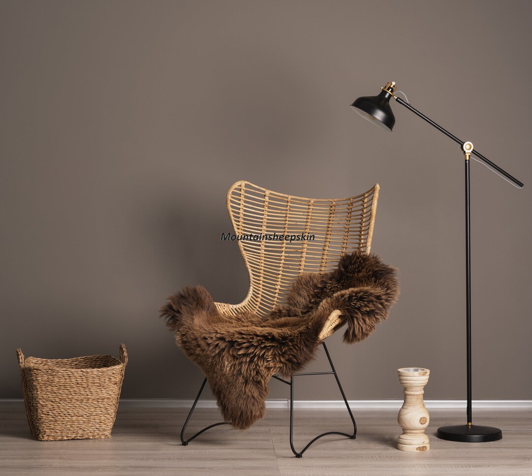 BIG Sheepskin Natural Brown Rugs, Amazing Sheepskin, Sheep Skin Leather ...