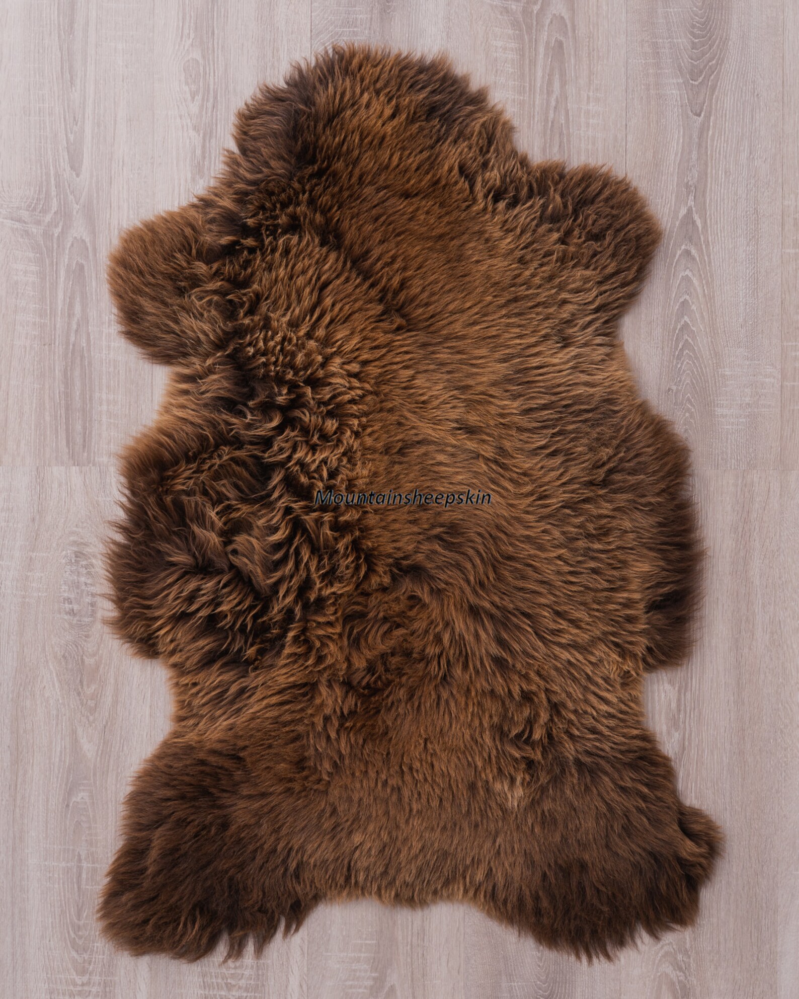 BIG Sheepskin Natural Brown Rugs Amazing Sheepskin Sheep - Etsy