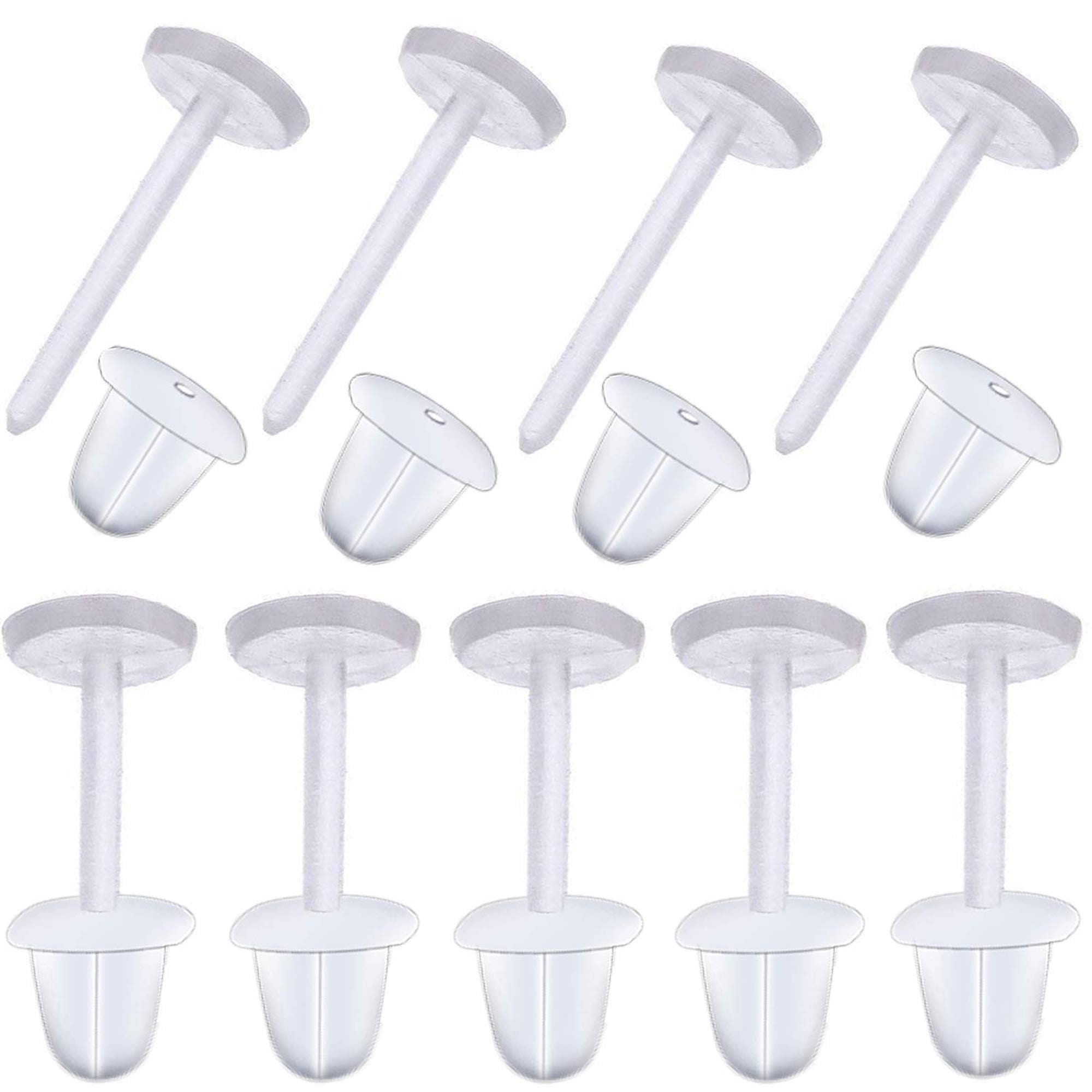 Invisible Clear Plastic Stud Earrings. Transparent in Colour - Etsy