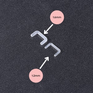 Clear Septum Retainer. Invisible Plastic Septum Ring Piercing. Clear ...