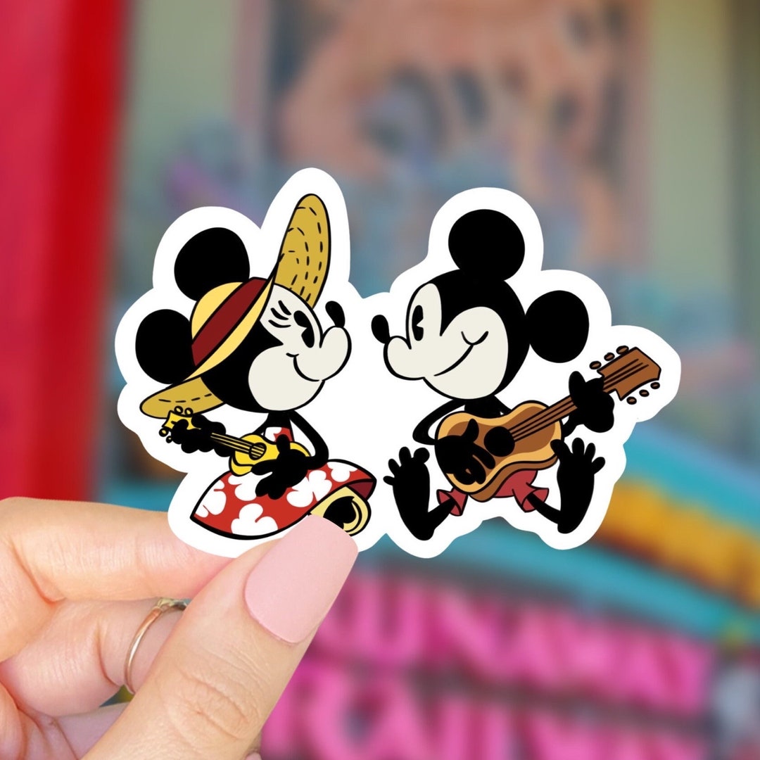 Mickey and Minnie Vinyl Sticker Stickers for Laptops - Etsy