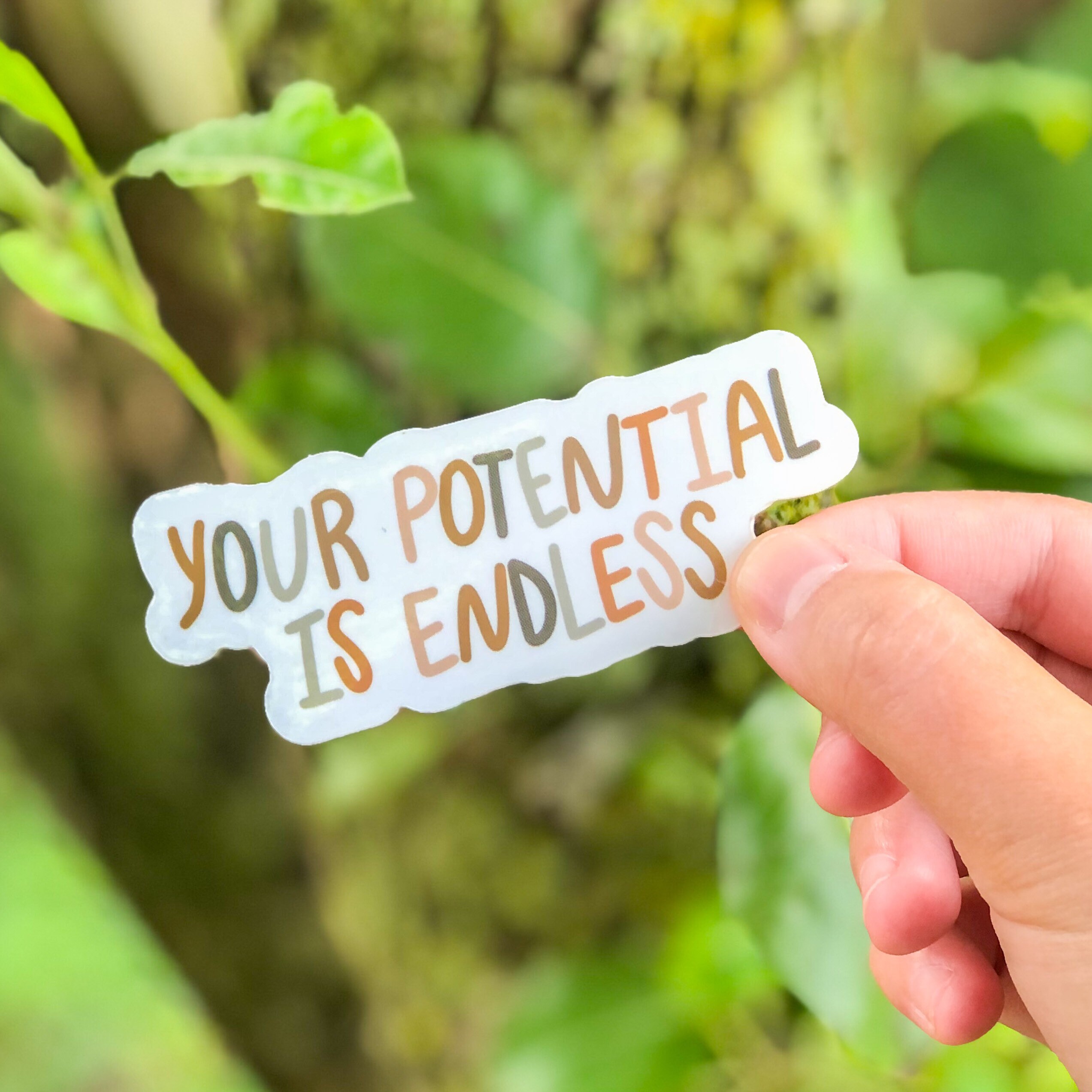 Your potential is endless vinyl sticker motivational sticker | Etsy