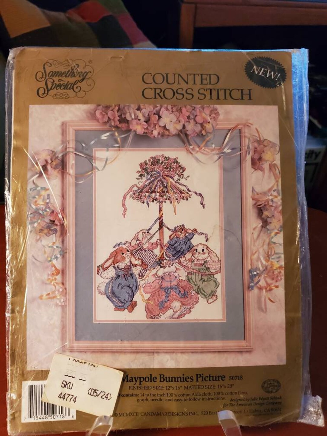 Candamar Designs Something Special 1993 maypole Bunnies Picture Counted ...