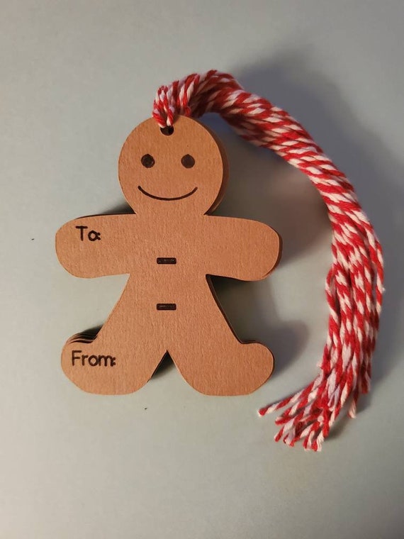 10 Gingerbread Man Gift Tags Gift Tags for Christmas Present - Etsy