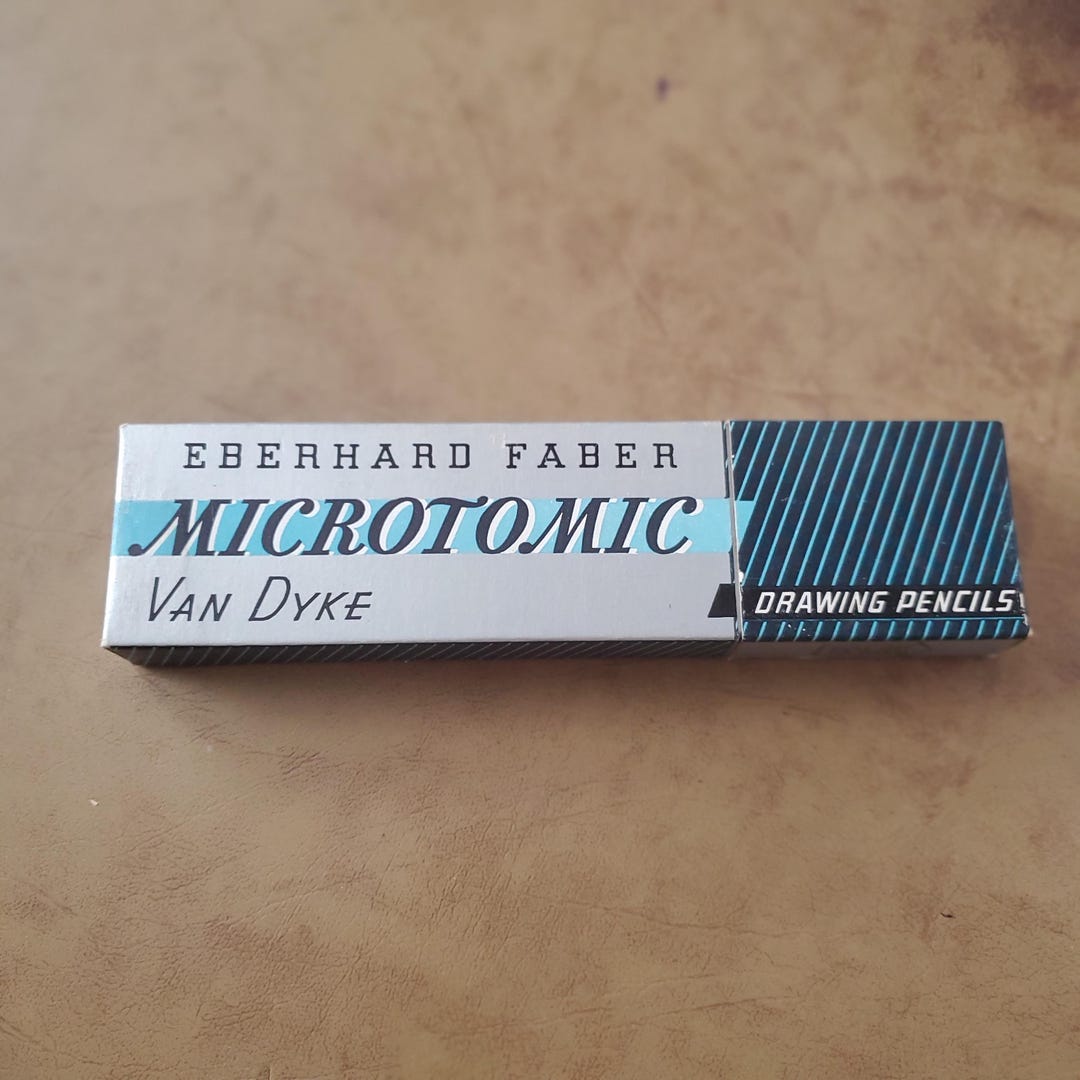 Vintage Eberhard Faber Microtomic Van Dyke Drawing Pencil Box and 5 ...