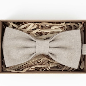 Beige Bow Tie / Beige Groomsmen Ties / Beige Ties for Wedding - Etsy