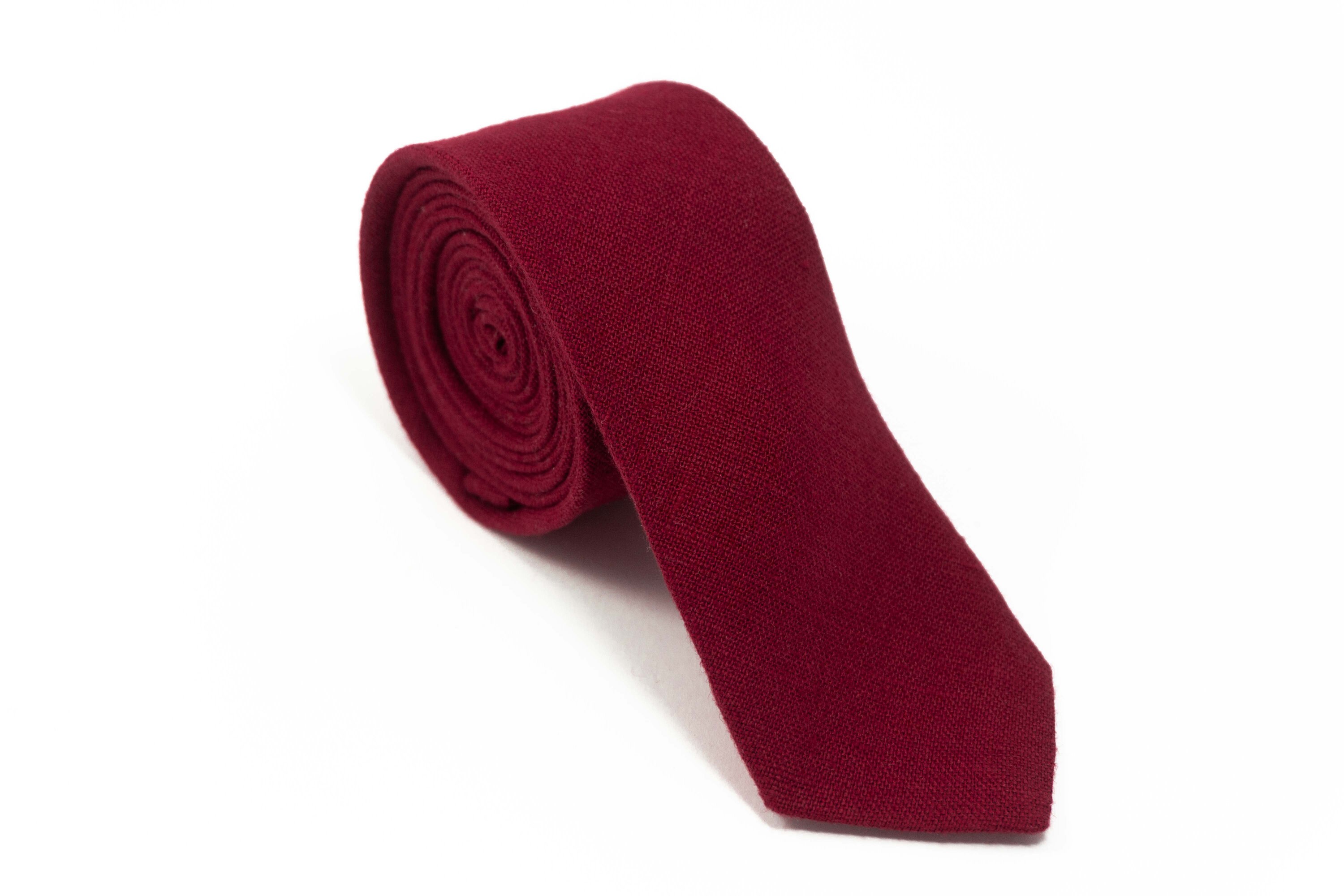 Dark Red Wedding Tie / Perfect Groomsmen Gifts Wedding Tie / - Etsy
