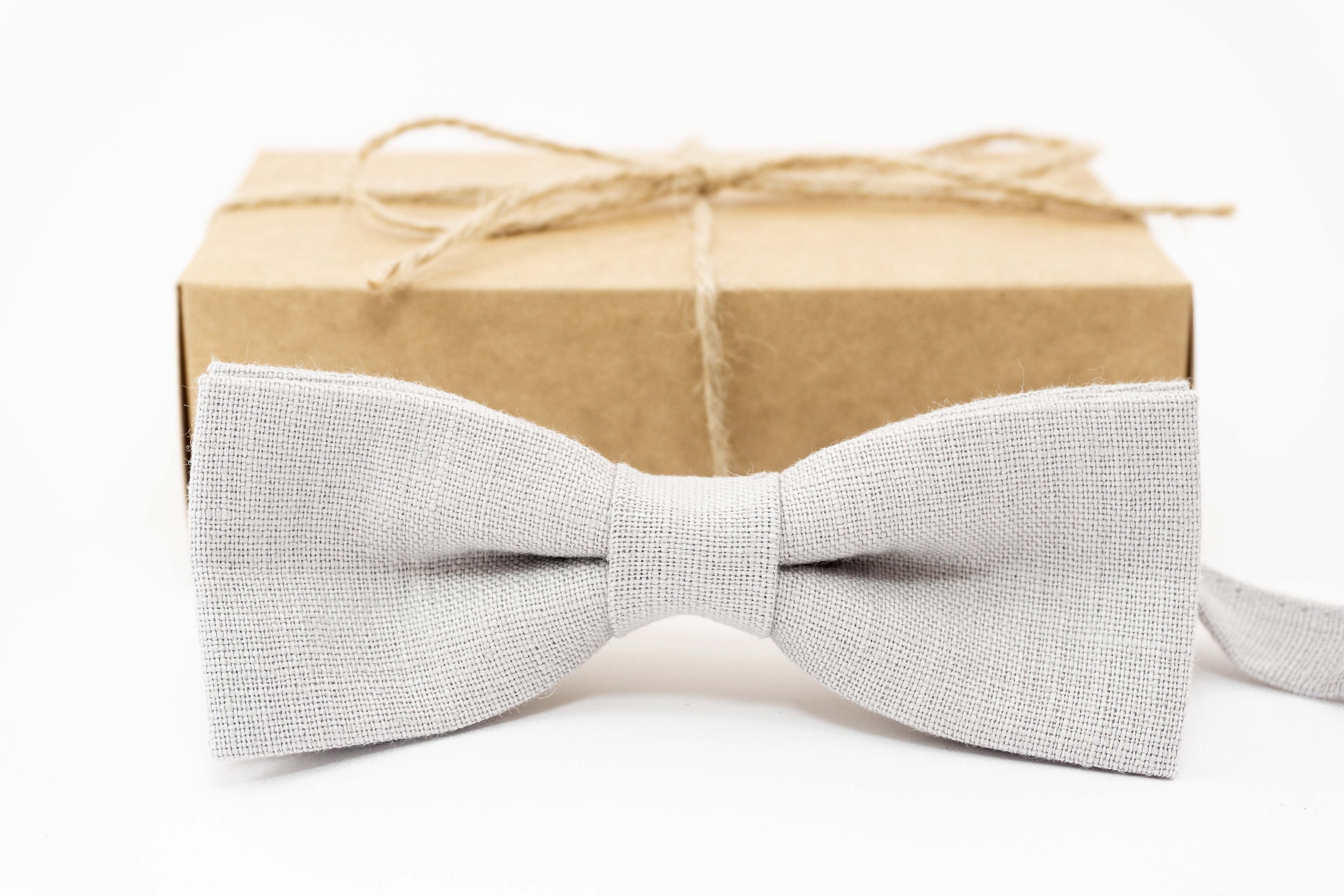 Light Gray Wedding Bow Tie / Bow Ties for Men / Boys Bow Tie / - Etsy UK