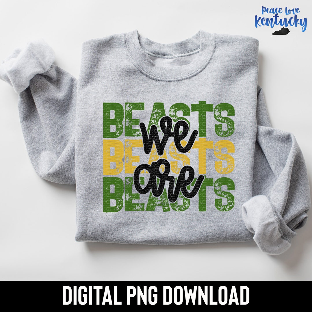 We Are Beasts School Spirit PNG Design Digital Download - Etsy