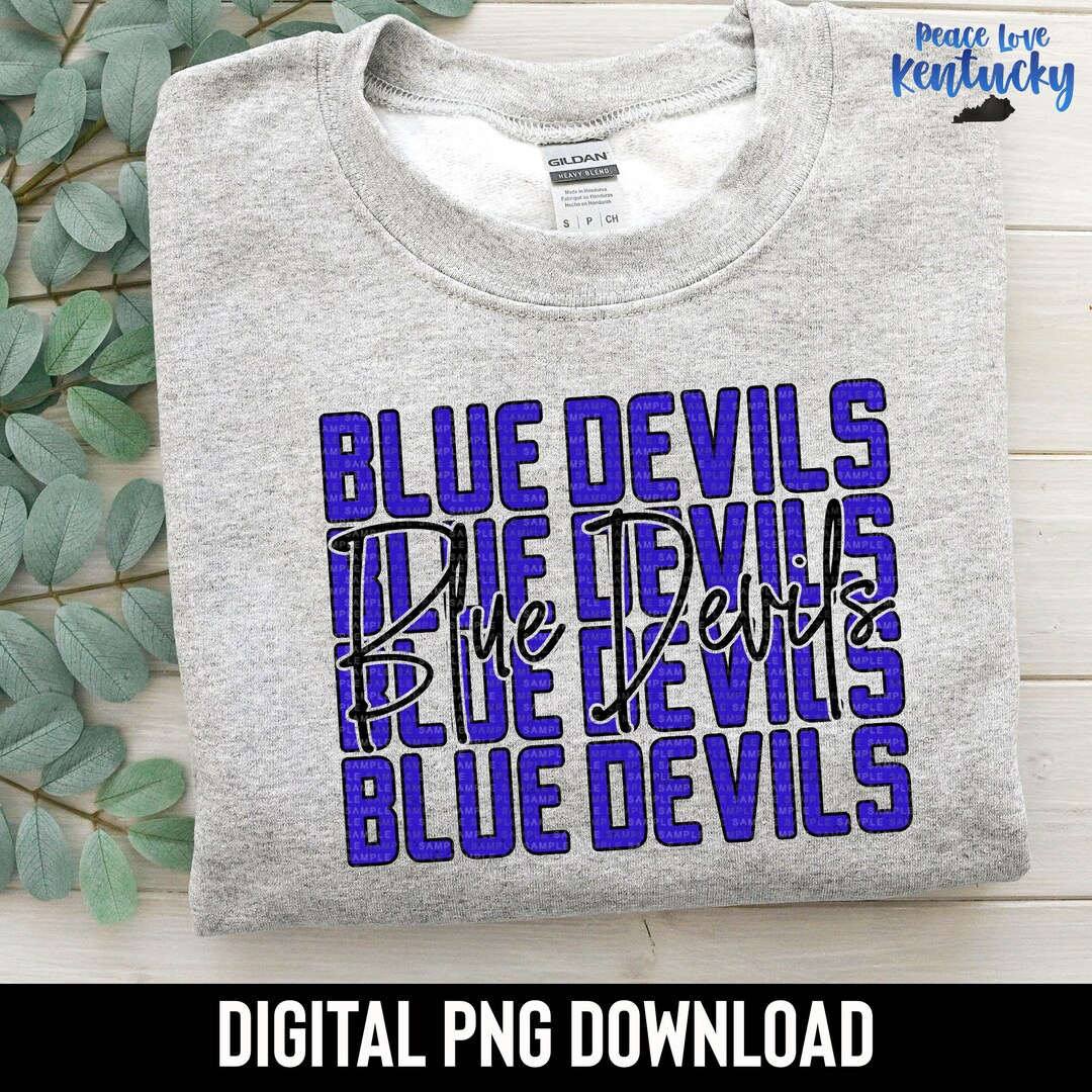 Blue Devils School Spirit PNG Design Digital Download - Etsy