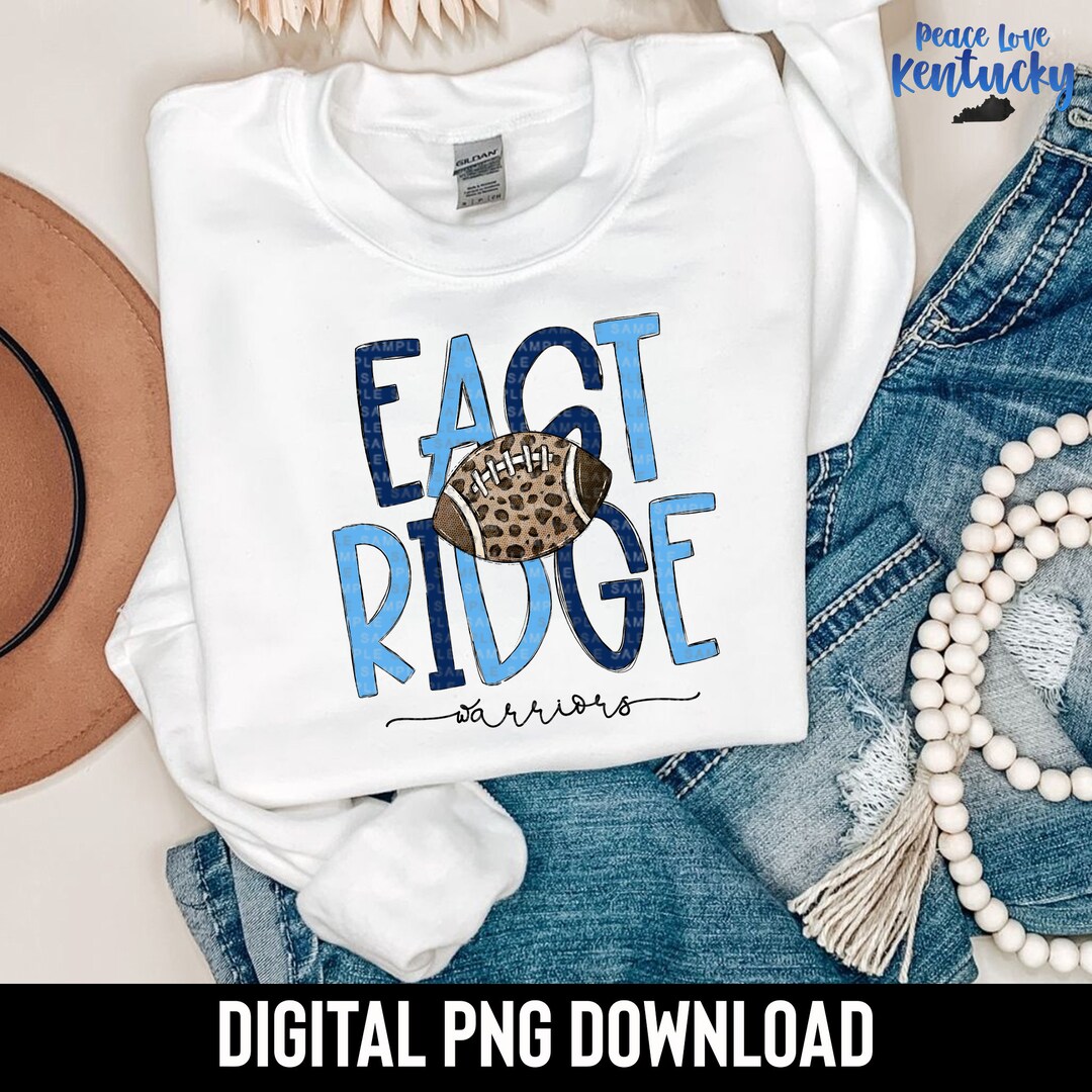 East Ridge Warriors School Spirit Leopard Football - Etsy