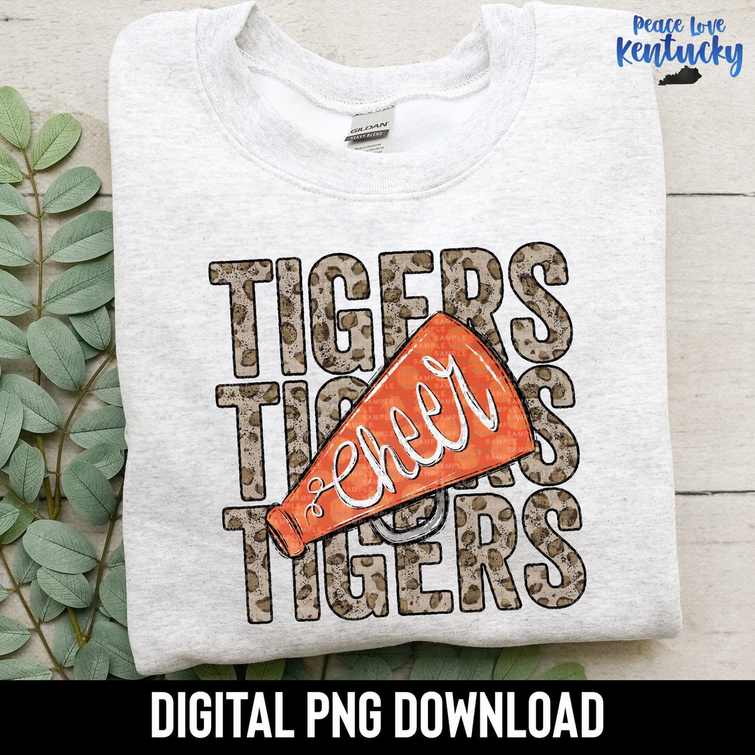 Tigers Cheer Orange School Spirit PNG Sublimation Design - Etsy
