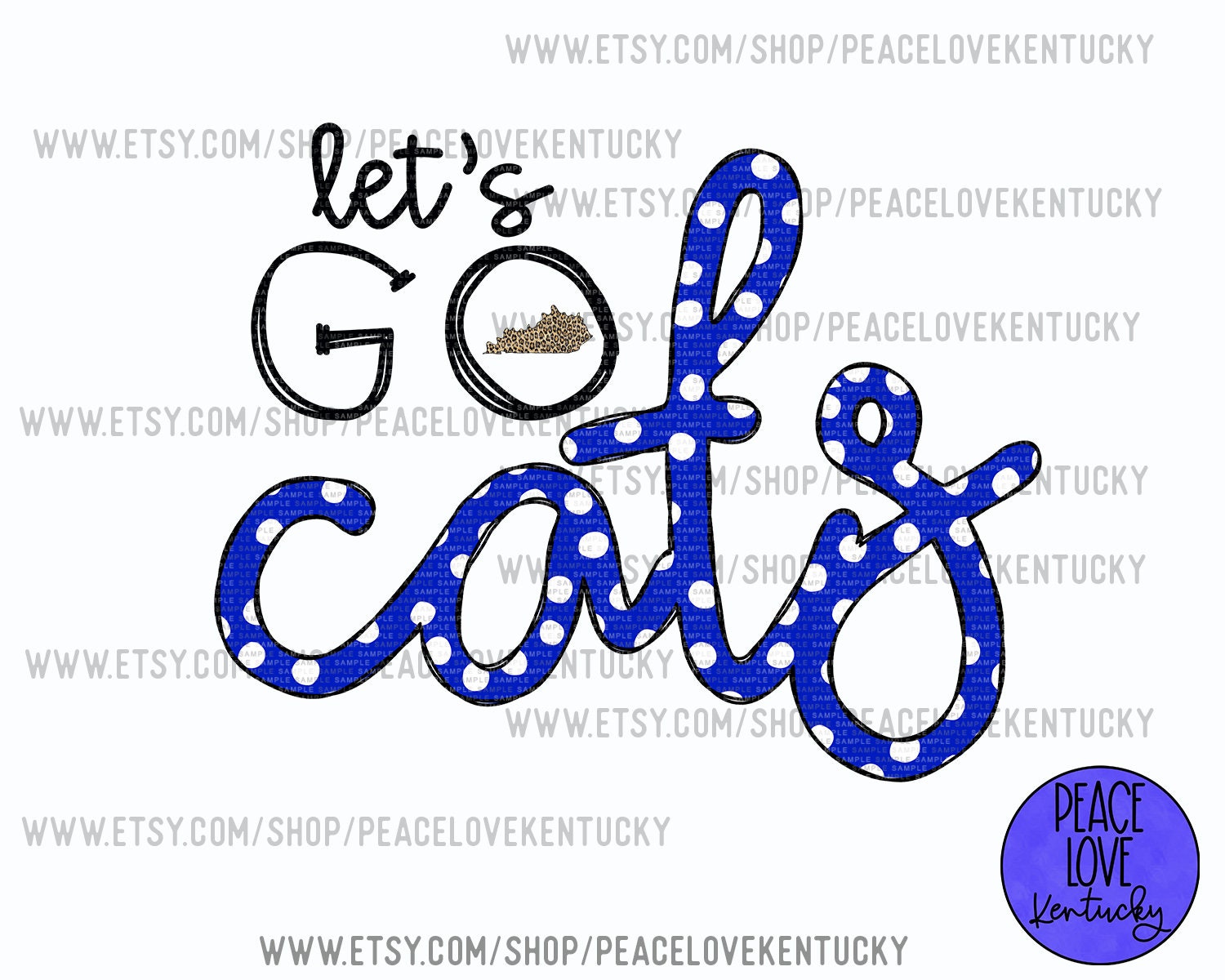 Sublimation PNG Let's Go Cats Kentucky PNG Design | Etsy