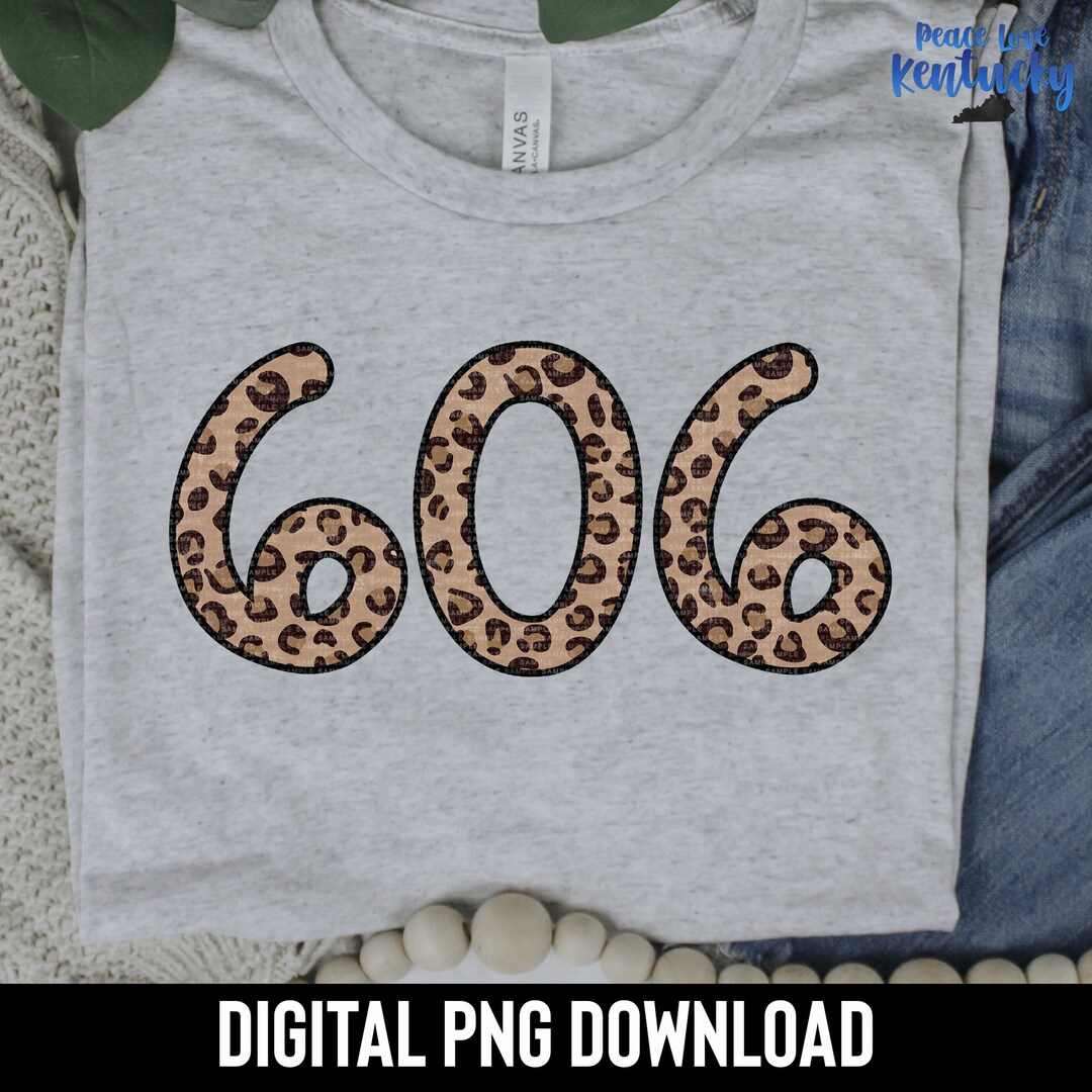 Sublimation PNG Kentucky 606 Leopard KY PNG Design - Etsy