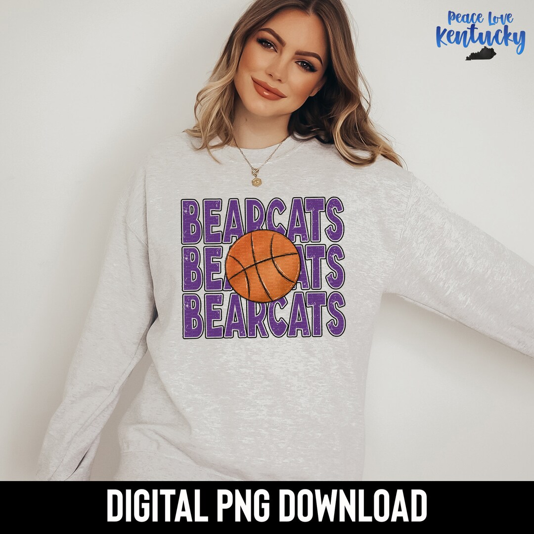 Bearcats Purple Basketball School Spirit Sublimation PNG - Etsy