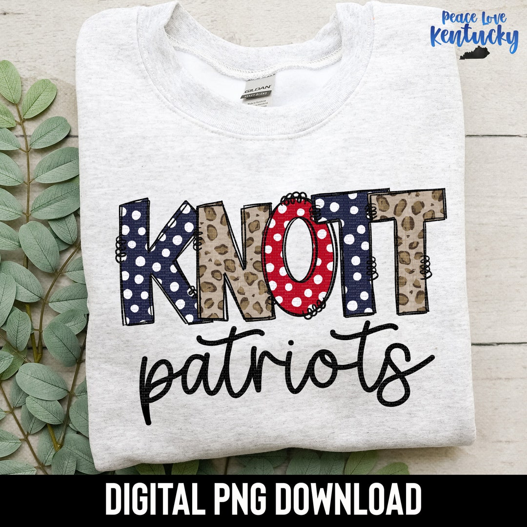 Knott Patriots Red and Navy School Spirit PNG Design - Etsy