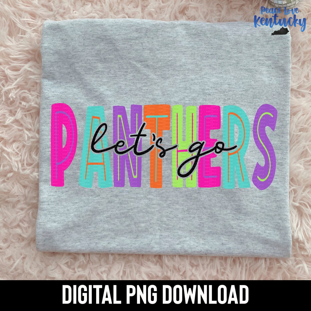 Let's Go Panthers, School Spirit, Colorful, Bright, Mascot, Game Day ...