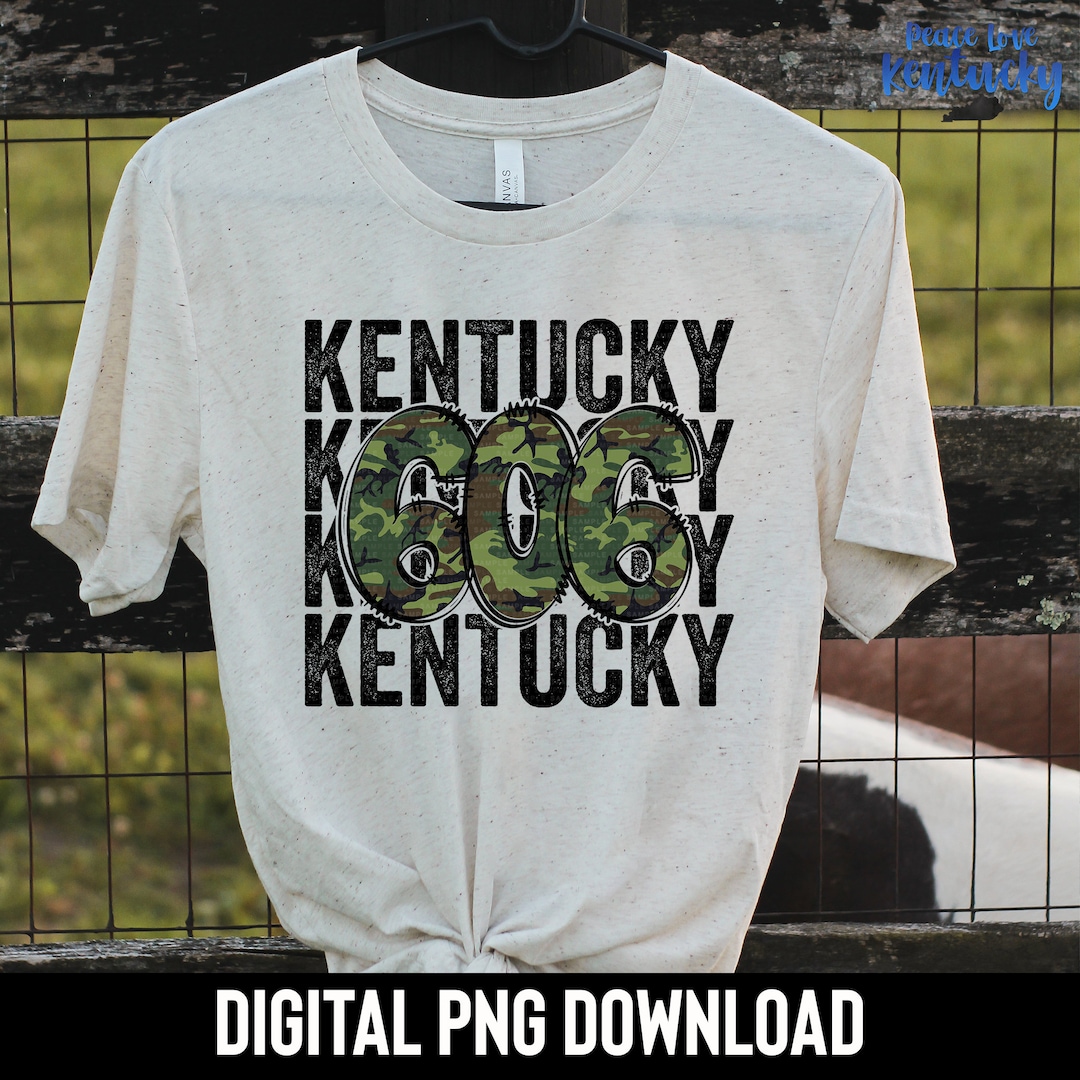 Kentucky, KY, Camo, 606 Area Code, PNG Design Digital Download ...