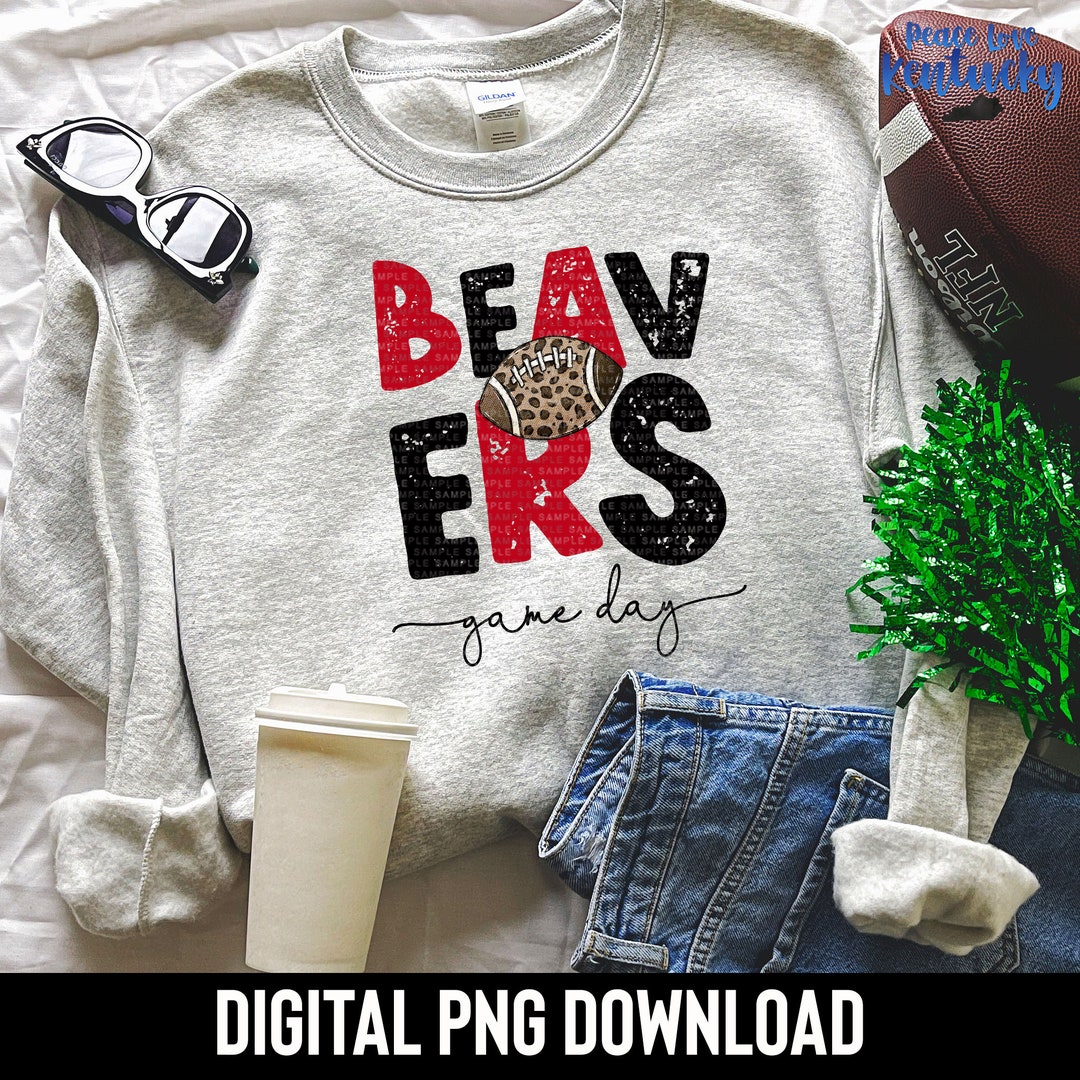 Beavers, Red Black, Game Day, Leopard Football, School Spirit PNG ...