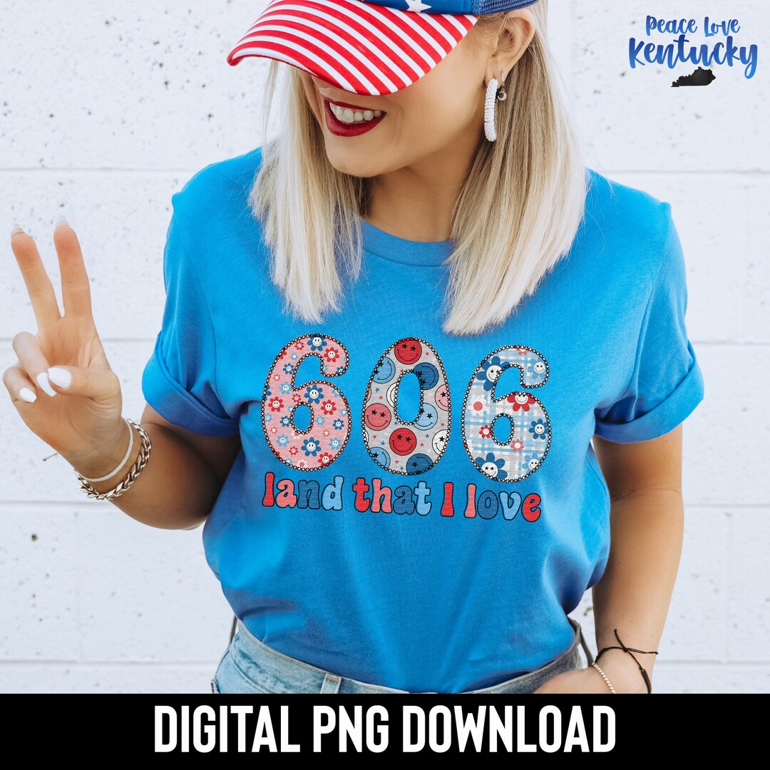 606 Area Code Land That I Love KY Kentucky USA 4th of - Etsy