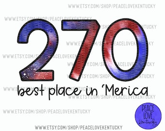 270 Area Code - Etsy