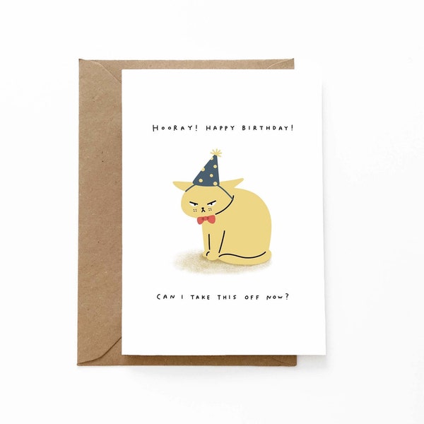 Grumpy Cat Card - Etsy
