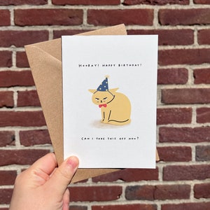 Grumpy Cat Birthday Card Happy Birthday Funny Greeting Card CAT003 - Etsy