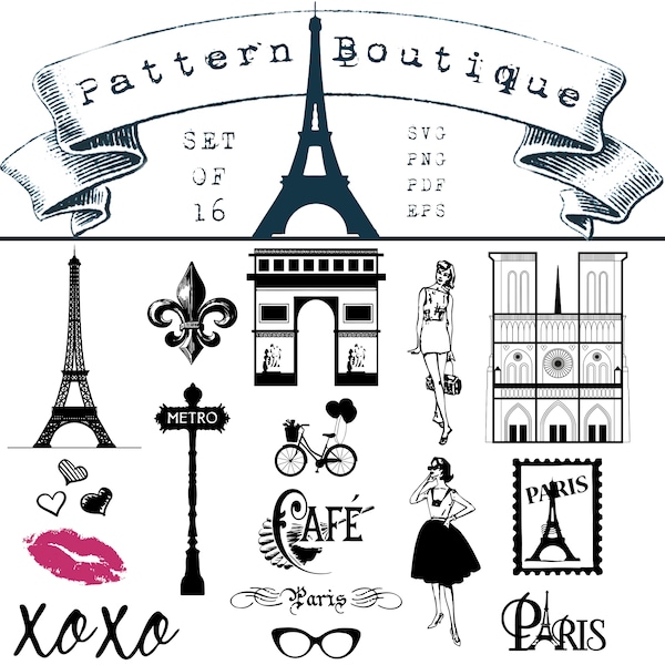 Paris Svg Bundle - Etsy