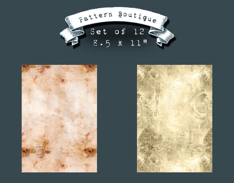 Vintage Grunge Digital Papers Printable Scrapbook Paper Seamless ...