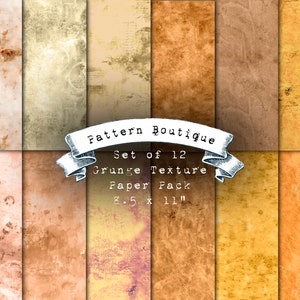 Vintage Grunge Digital Papers Printable Scrapbook Paper Seamless ...