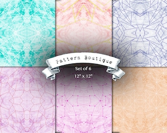 Seamless Modern Geometric Digital Paper Geometric Patterns - Etsy