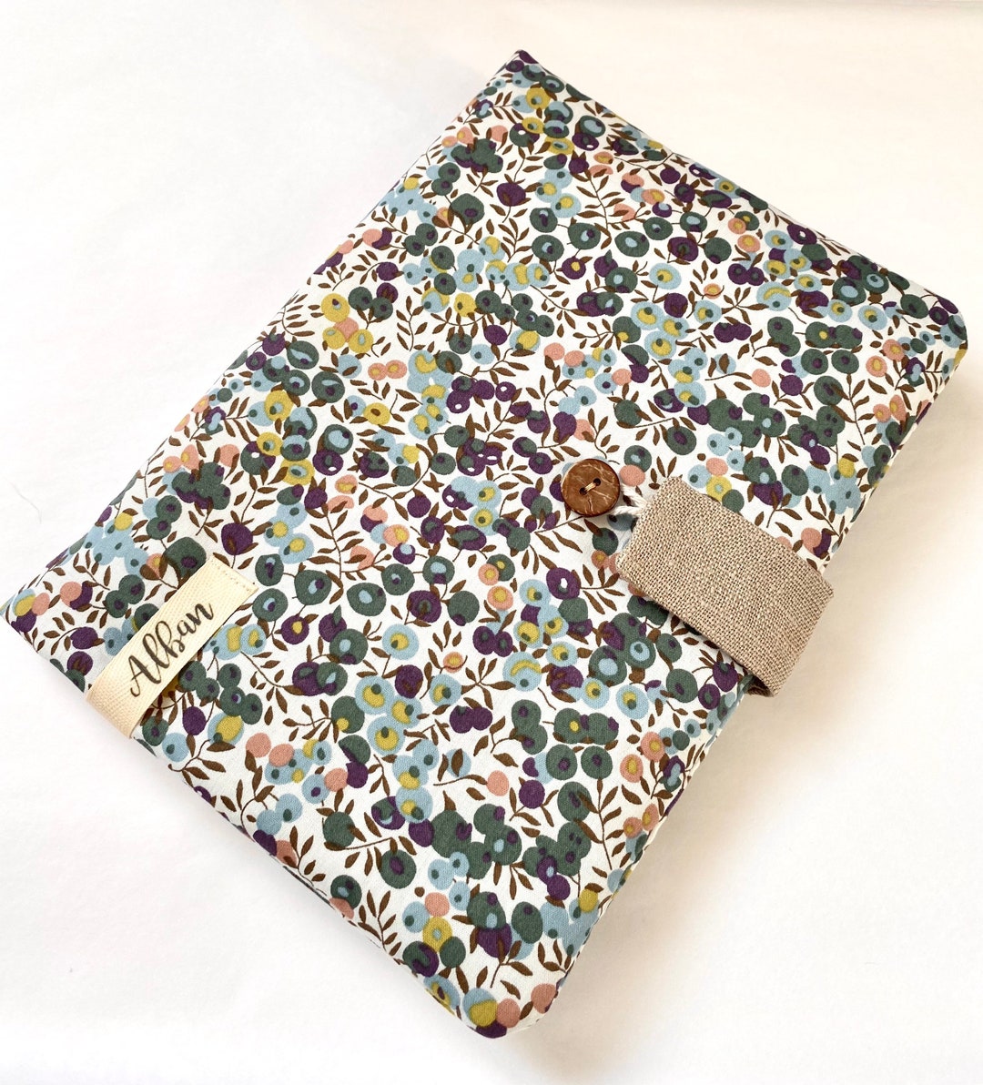Personalized Health Book Cover In Khaki And Linen Tones Etsy Uk